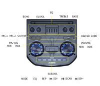 China 4Ω Karaoke Party Audio Speaker Bluetooth High Performance Loudspeakers for sale