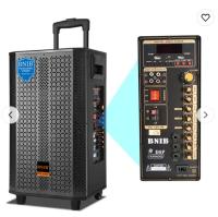 China Big Power Wireless Outdoor Portable Speaker 1000W Active Karaoke Trolley Speaker Box for sale