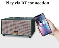 China Bluetooth Outdoor Portable Speaker 6.5 Inch Karaoke Loudspeaker With Usb Port for sale