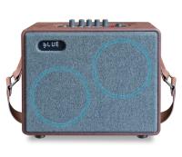 China Portable Dual Outdoor Bluetooth Speakers 10m 5.25 Inch Wooden Speaker for sale