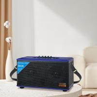 China Wooden 5.25 Inch Outdoor Portable Speaker 10m Dual Wireless Bluetooth Speakers for sale