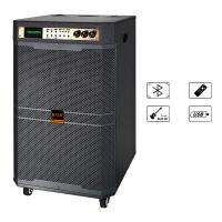 China 15 Inch Wooden Pre Amplified Speaker Karaoke Outdoor 1000 Watts Bluetooth USB Connect for sale