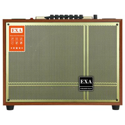 China New Design Wooden Sound Box 8 Inch Large Capacity Battery Portable Bluetooth Speaker for sale