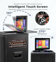 China Wireless Touch Screen Android System Karaoke Speaker Crystal Clear for sale
