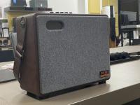 China Hot Selling Rechargeable Portable Speaker Outdoor Wooden Speaker Outdoor Wireless Karaoke Speaker for sale