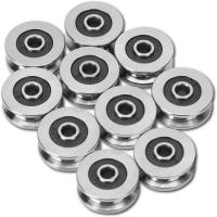 China 625 High Friction Plastic Ball Bearings U-Shaped Rubber Bearing Seals Type ZZ 5*16*5mm for sale