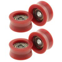 China 625 High Friction Plastic Ball Bearings U-Shaped Rubber Bearing Seals Type ZZ 5*16*5mm for sale