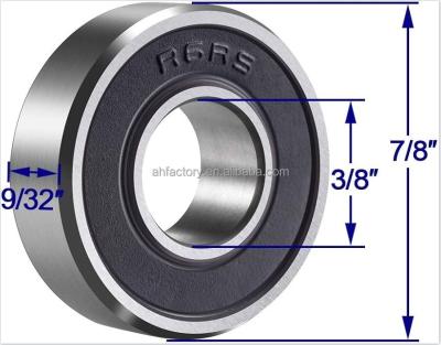 China Imperial Miniature Bearing R6-2RS C3 Clearance 3/8