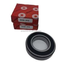China Motorcycle Deep Groove Ball Bearings 6006-2RS Copper Cage and ISO9001 2008 Certified for sale