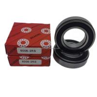 China Motorcycle Deep Groove Ball Bearings 6006-2RS Copper Cage and ISO9001 2008 Certified for sale
