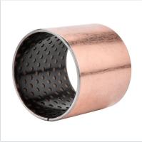 China Metric Plain Sintered Bronze Bush Bearing 35*68*55mm for Business Scope in Brown for sale