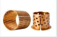 China Metric Plain Sintered Bronze Bush Bearing 35*68*55mm for Business Scope in Brown for sale