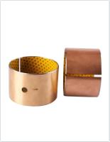 China Metric Plain Sintered Bronze Bush Bearing 35*68*55mm for Business Scope in Brown for sale