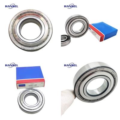 China 6207 ZZ Series Deep Groove Ball Bearings with Z1V1 Vibration and P5 Precision Rating for sale