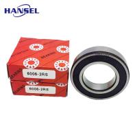 China High Speed Deep Groove Ball Bearings 6006-2RS with Long Life and Z2V2 Vibration for sale