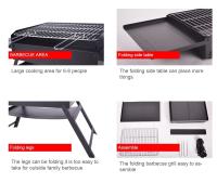 China Lightweight 45*30*30cm Chromed Steel Barbecue Grills portable camping bbq Grills for sale