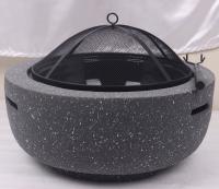 China Cool Camping MGO Stone Design 59.5*34.5cm Steel Barbecue Grill Portable Fire Pit for sale
