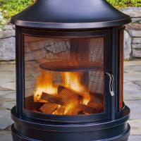 China Clasical  Metal Stamping 51*51*53cm Outdoor Wood Fired Oven Powder Coated for sale