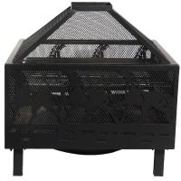 China Customized Wire Welded Steel Barbecue Grills  Wood Fired Metal Bbq Pit for sale
