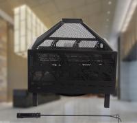 China Customized Wire Welded Steel Barbecue Grills  Wood Fired Metal Bbq Pit for sale