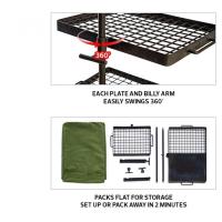China Campfire Hotplate Combo Cooking 37 Inch Black Durable Camping Swing Steel Barbecue Grills for sale