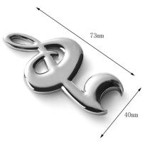 China Silver Plating Zinc Alloy Metal Bottle Opener 73*40mm Music Notes Design for sale