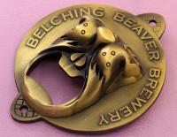 China Retro Wall Mounted Ancient Gold Metal Bottle Opener 50*40mm PVD Plated for sale
