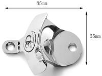 China Wall Mounted Metal Bottle Opener CNC Lathe Die Casting Bottle Opener 85*65mm for sale