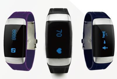 China Silicone Bluetooth Wristband Activity Monitors Fitness Tracker Device BLE 4.0 for sale