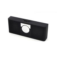 China Commercial Black Cube Wireless Speaker Portable Flash Cube Bluetooth Speaker Office for sale
