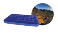 China Child Adult Flocked Air Bed Single Inflatable Air Mattress 191x137x22cm for sale