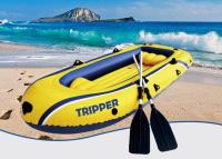 China Yellow Beach Tripper PVC Inflatable Boat , Inflatable Rib Boats For Water Sport for sale
