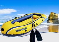 China Yellow Beach Tripper PVC Inflatable Boat , Inflatable Rib Boats For Water Sport for sale