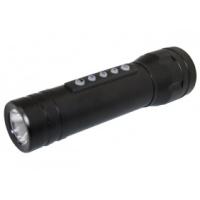 China 5V Black Music LED Camping Torch Ultralight Backpacking Flashlight MP3 Player for sale