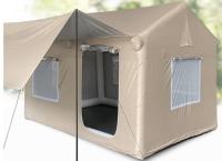 China Outdoor Camping Tents 410*270*200CM Waterproof Beige Cotton Inflatable Tent for 3-4 People Forest Hut Style Lightweight and Durable for Outdoor Adventures for sale