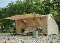 China Outdoor Camping Tents 410*270*200CM Waterproof Beige Cotton Inflatable Tent for 3-4 People Forest Hut Style Lightweight and Durable for Outdoor Adventures for sale
