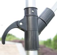 China Large Silver Beach Sunshade Umbrella 270cm 300cm Side Mount Patio Umbrella for sale