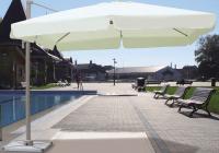 China Single Patio Contemporary Garden Parasols 2.5X2.5m UV Resistant for sale