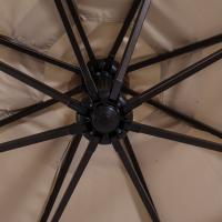 China Restaurant Double Patio Umbrella 3M Cantilever Parasol Manual Open for sale