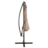 China Restaurant Double Patio Umbrella 3M Cantilever Parasol Manual Open for sale