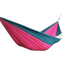 China 280*140CM Lightweight Durable Taffeta Parachute Nylon Collapsible Camping Hammock With Mosquito Net For Trees for sale