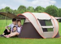 China Breathable Panoramic Screen Window Green 190T PU Coated Polyester Pop Up Camping Tent for Outdoor Activities for sale