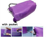 China Outdoor Neon Waterproof Ripstop Nylon 260x70cm Mountain Sleeping Bags Beach Inflatable Lazy Air Sofa for sale
