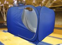 China Outdoor Camping Tents 300*300*200CM Quick Open Automatic Silver Coated 190T Polyester Blue Pop Up Relief Tents for sale