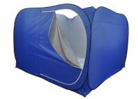 China Outdoor Camping Tents 300*300*200CM Quick Open Automatic Silver Coated 190T Polyester Blue Pop Up Relief Tents for sale
