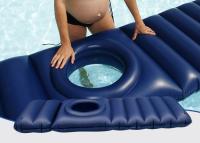China PVC Maternity Beach Air Filled Sleeping Bag Inflatable Outdoor Furniture Dark Blue 182X63Cm for sale