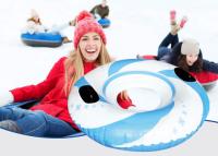 China Colorful Inflatable Snow Tubes Inflatable Outdoor Furniture 0.40mm 16ga For Adults Kids for sale