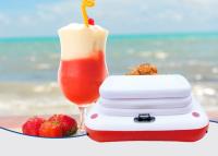 China PVC Inflatable Beach Cooler 0.40mm Inflatable Outdoor Furniture White Red for sale