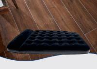 China Leisure Deluxe Black Inflatable Camping Mattress Outdoor / Indoor Portable Air Bed for sale