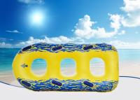 China Colorful Portable 3 Person Inflatable Tube Three Person Float Tube 249cmx122cm CE EN71 for sale